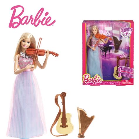 Mattel Barbie Violinist Doll Playset Blonde Beaty Dress With