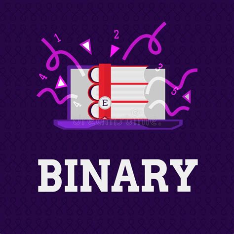 word writing text binary business concept for relating to using or