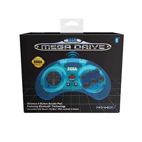 Official Sega Mega Drive Wireless Bluetooth Controller 8 Button Arcade