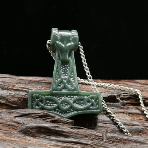 Mjollnir With Scrollwork — Jade Fiend