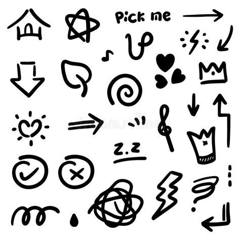 Hand Drawn Doodle Abstract Of Swash In Vector Stock Vector