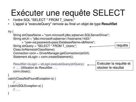 Ppt Jdbc Manipuler Une Base De Données En Java Powerpoint Presentation Id489978