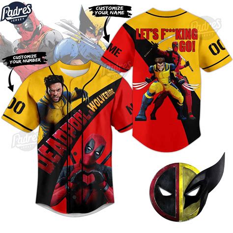 Custom Deadpool And Wolverine Baseball Jersey Style T Padres Jersey
