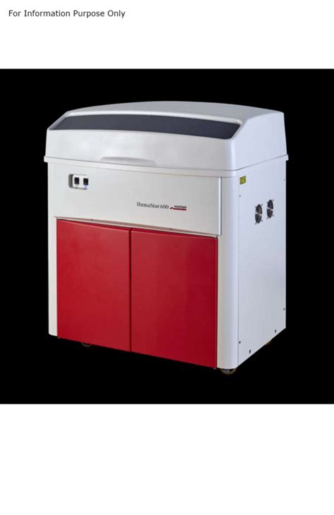 Human Humastar 600 Automated Clinical Chemistry Analyzer At 250000000 Inr In Pune Inorbvict