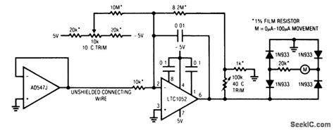 Remote Thermometer Basic Circuit Circuit Diagram