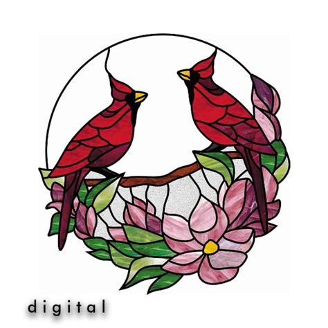 Two Cardinal Stained Glass Pattern Inspire Uplift