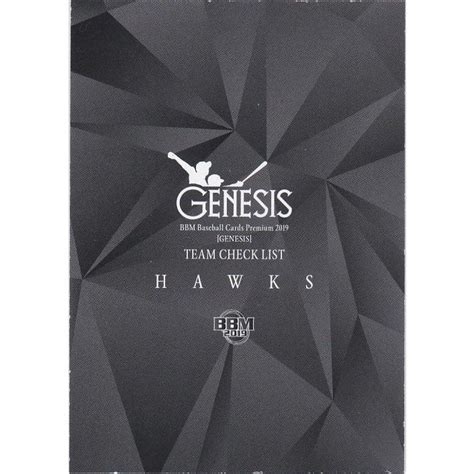 Bbm 2019 Genesis 福岡ソフトバンクホークス Cl02 チームチェックリスト トレカショップ Clear File 通販