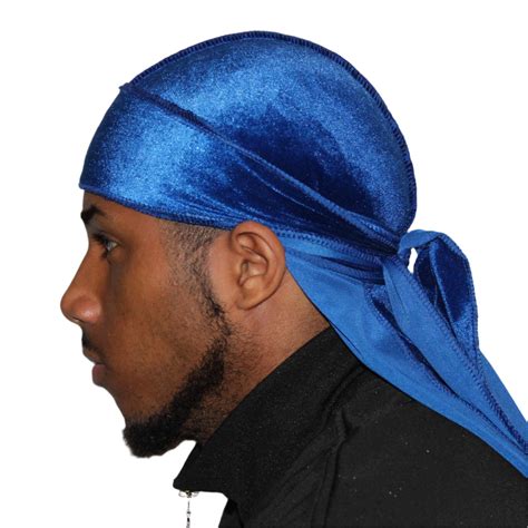 Blue Velvet Durag Satin Doo Rag Do Rag For Menwomen Drippy Rags