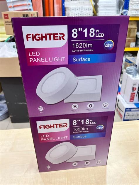 Fighter 18w 8 Led Surface Downlight 6500k Cool Daylight Square