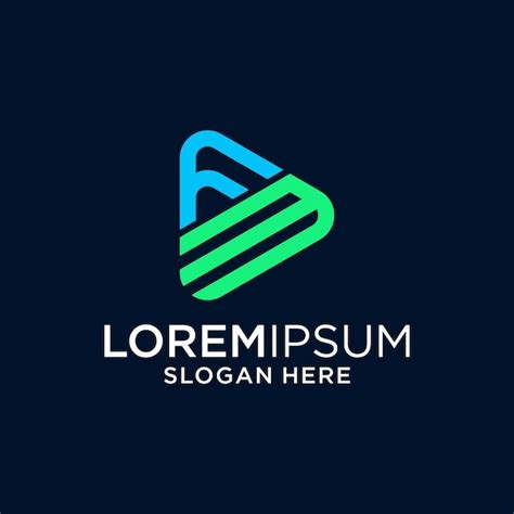 Premium Vector Modern Line Triangle Letter Fm Logo Design Abstract Fm