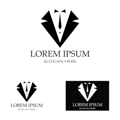 Premium Vector Tuxedo Icon And Logo For Menswear Design Template And