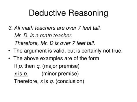 Ppt Deductive Vs Inductive Reasoning Powerpoint Presentation Free Download Id 234423