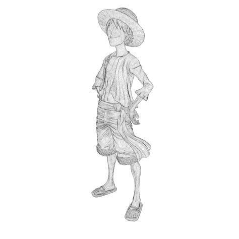 Monkey D Luffy One Piece 3d Model