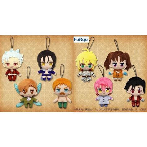 The Seven Deadly Sins Meliodas Ban Diane Gowther And Zeldris Plush