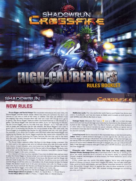 High Caliber Ops Rules Booklet Pdf