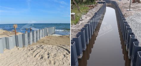 China Pvc Sheet Pile Plastic Vinyl Piling Manufacturer For Retaining Walls Factory And