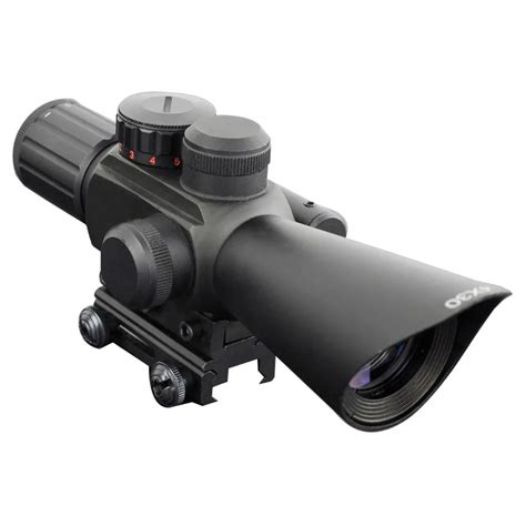 Beileshi Rifle Scope Hunting M7 4x30 Rangefinding Sight Red Green