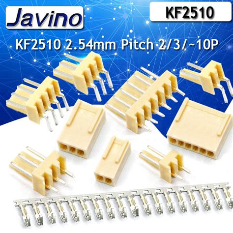 10set Kf2510 Connector Kits 2 54mm Pitch 2 3 4 5 6 7 8 9 10 Straigh