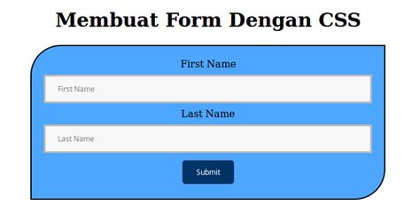 For Your Information Css Membuat Form Dengan Css