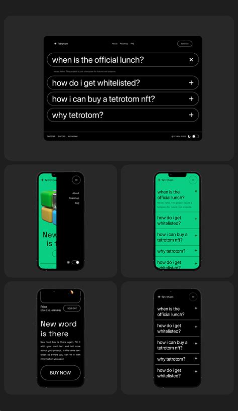 blockchain website ui kit on behance