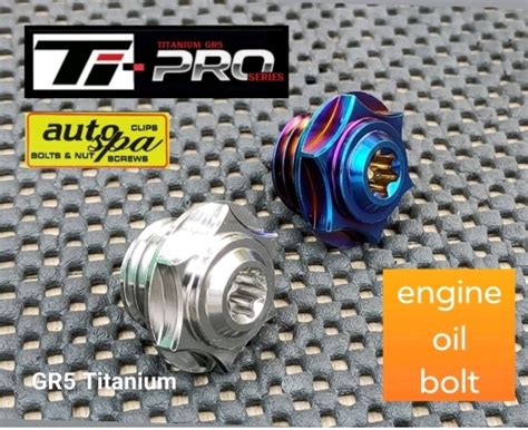 Ti Pro Gr5 Titanium Engine Oil Bolt Lazada Ph