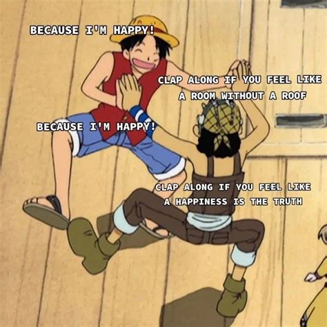 Luffy And Usopp One Piece Funny One Piece Cartoon One Piece Meme