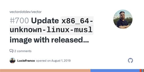 Update X Unknown Linux Musl Image With Released Versions Of The Compilers Issue