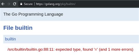 x tools godoc godoc failing on aliases when viewing pkg builtin