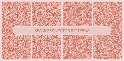Premium Vector Set Of Seamless Vector Patterns In Flat Colors