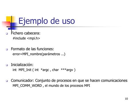 Ppt Programación Con Paso De Mensajes Mpi Powerpoint Presentation