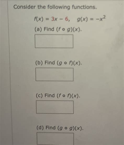 Solved Consider The Following