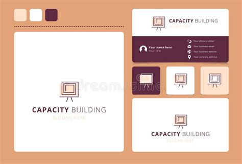 Capacity Building Logo Design With Editable Slogan Branding Book And Business Card Template