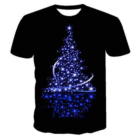 Yanhoo Christmas Tshirt Men 3d Christmas Shirts Short Sleeve Big And