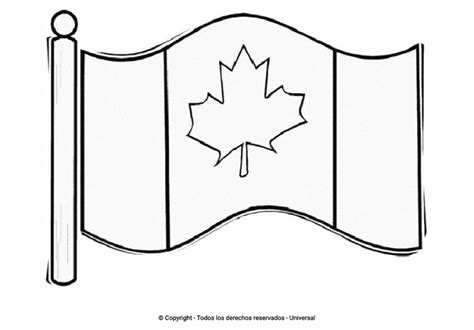 Los Mejores Dibujos De La Bandera De Canadá Para Colorear ☀️ Todo