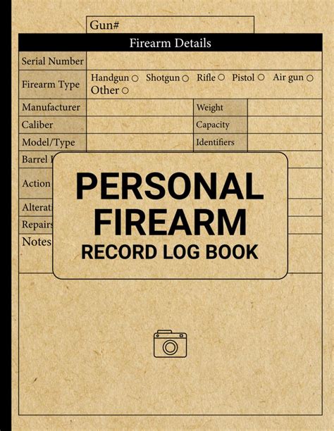 Personal Firearm Record Log Book Publisher Henryse Books