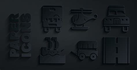 와일드 웨스트 커버 왜건 자동차 범선 도로 헬리콥터 및 버스 아이콘을 설정합니다 벡터 3차원 형태에 대한 스톡 벡터 아트 및 기타 이미지 Istock