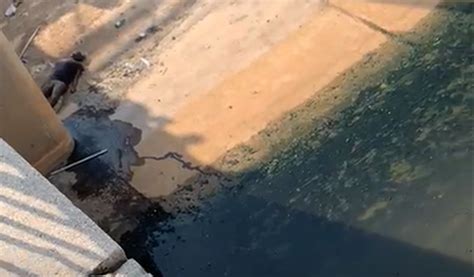 هنا لبنان جثة عاملة أجنبية في نهر بيروت تحت جسر برج حمود فيديو