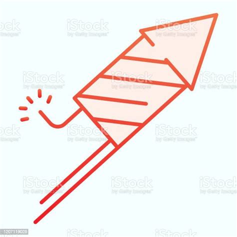 鞭炮平面圖標在白色上隔離的燃燒煙火向量插圖節日火箭梯度風格設計專為網路和應用而設計向量圖形及更多10號圖片 10號 事件 傳統