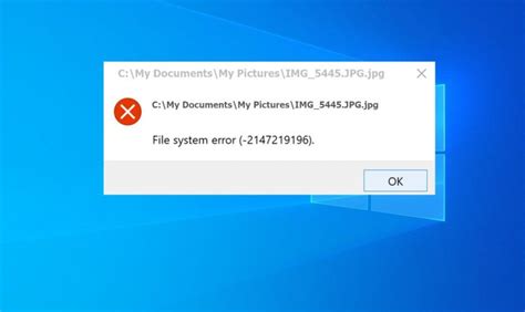 Solved Windows 10 File System Error 2147416359 When Opening Photos