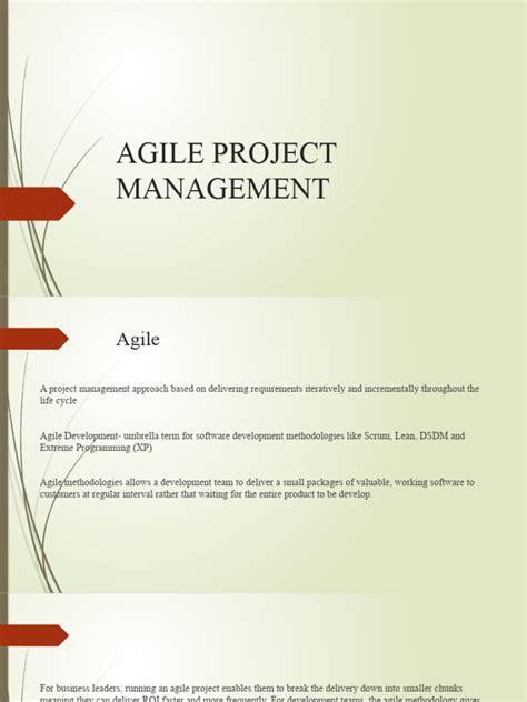 agile project management pdf scrum software development agile