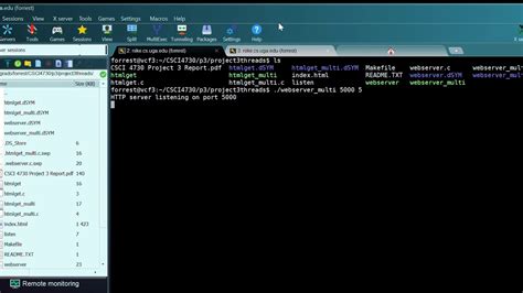 Project 3 Demo Multi Threaded Web Server Youtube