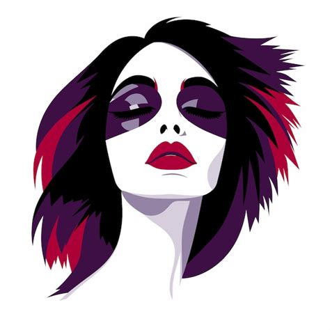 Premium Vector Woman Red Lips