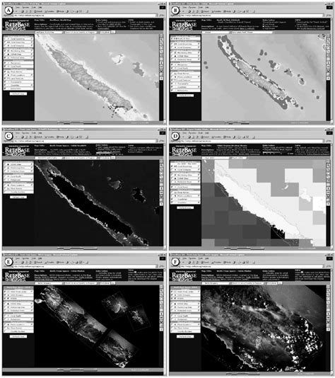 example of some of the datasets available for interactive viewing in