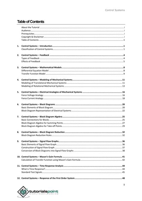 Control Systems Tutorial Pdf Technology And Computing