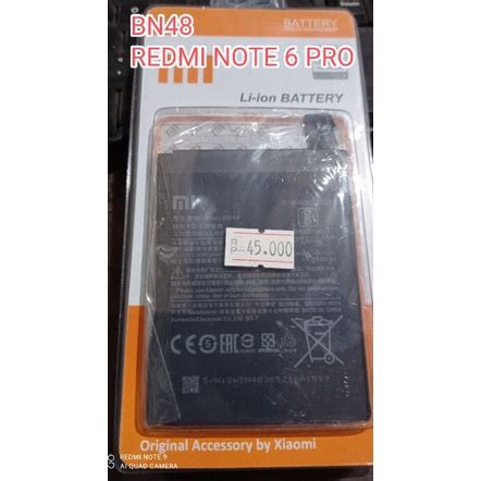 Jual 99 Ory BATERAI REDMI NOTE 6 PRO BN48 Shopee Indonesia