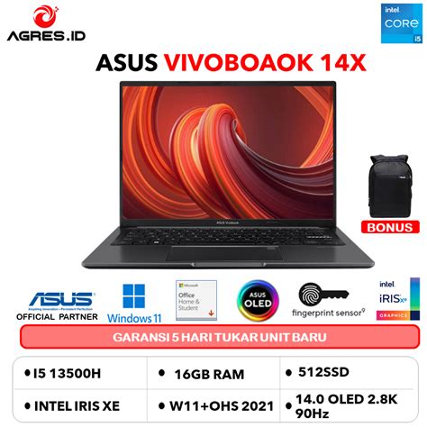 Jual Asus Vivobook X Oled K Va I H Gb Gb W Ohs K Hz Blk Oleds