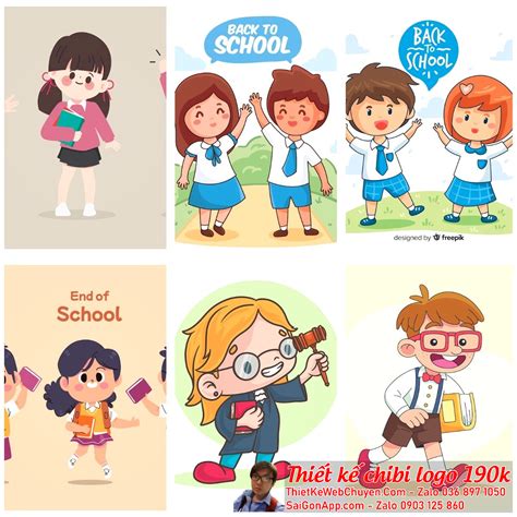 Chibi Học Sinh ThiẾt KẾ Chibi 190k Cute ĐÁng YÊu