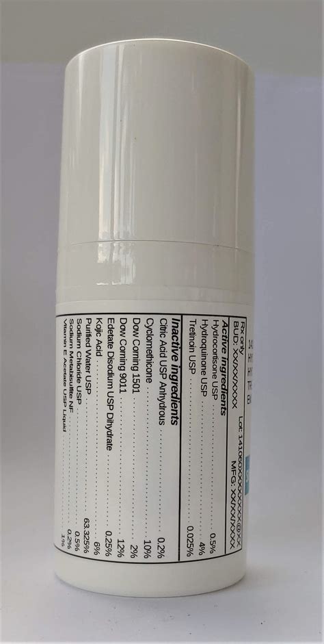141060 Hydrocortisone 05 Hydroquinone 4 Tretinoin 0025