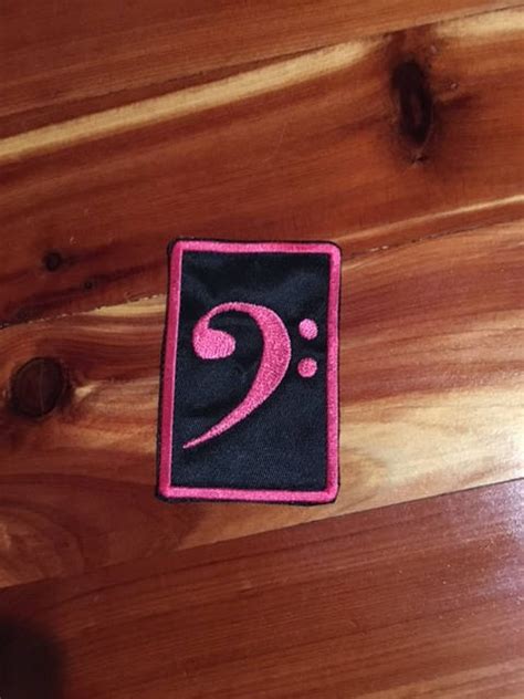 Bass Clef Patch Music Patch Hook Only Patch Sew On 3x2 Etsy