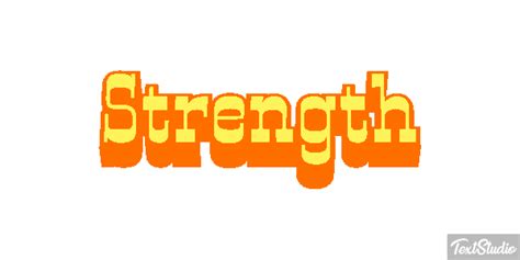 Strength Word Animated  Logo Designs